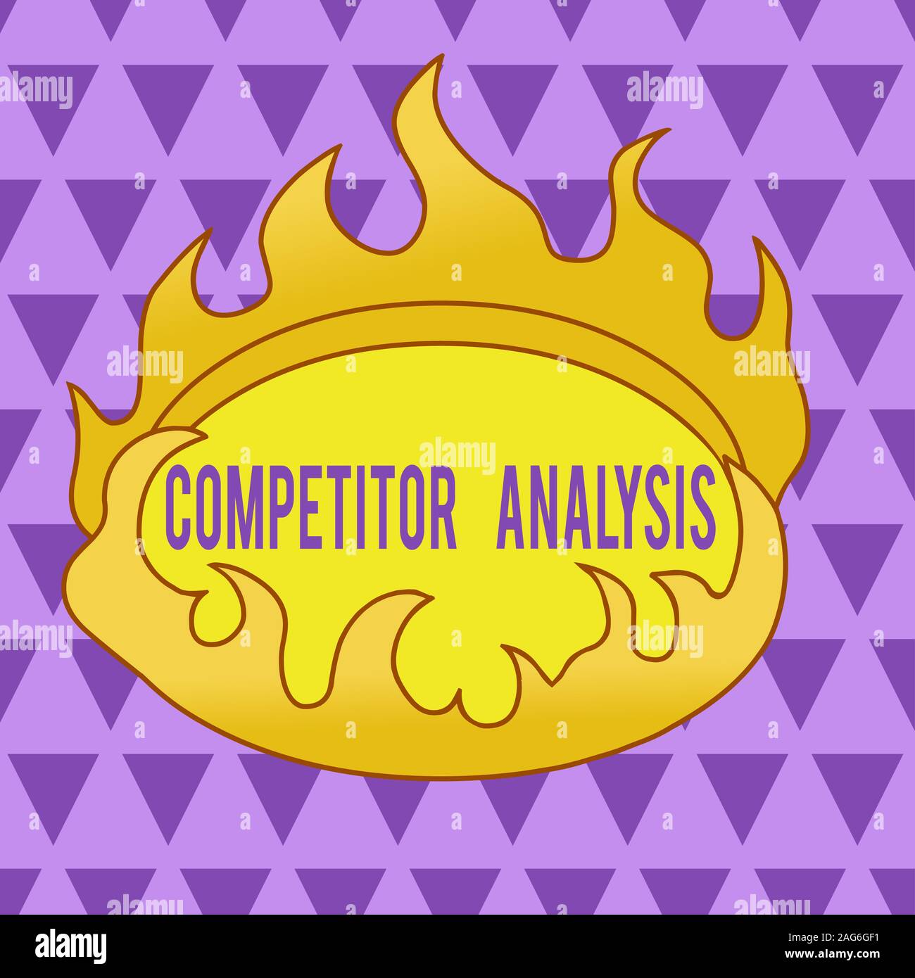 Text sign showing Competitor Analysis. Business photo text assessment ...