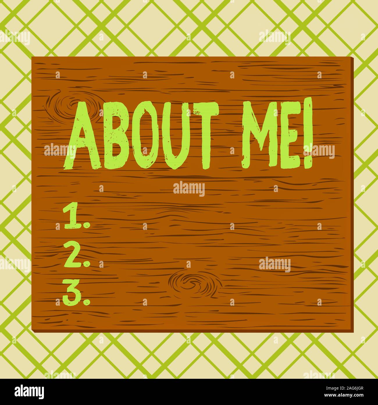 Handwriting text About Me. Conceptual photo telling someone list of ...