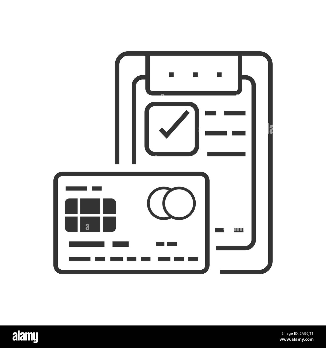 Flat style icon with map and questionnaire for wide use in business ...