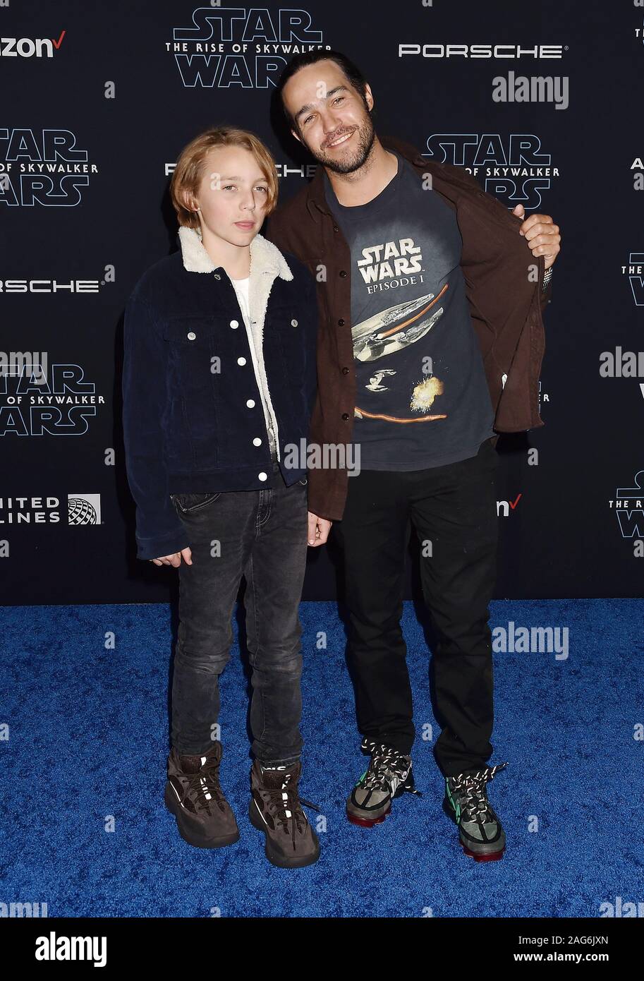 HOLLYWOOD, CA - DECEMBER 16: Bronx Wentz (L) and Pete Wentz attend the ...