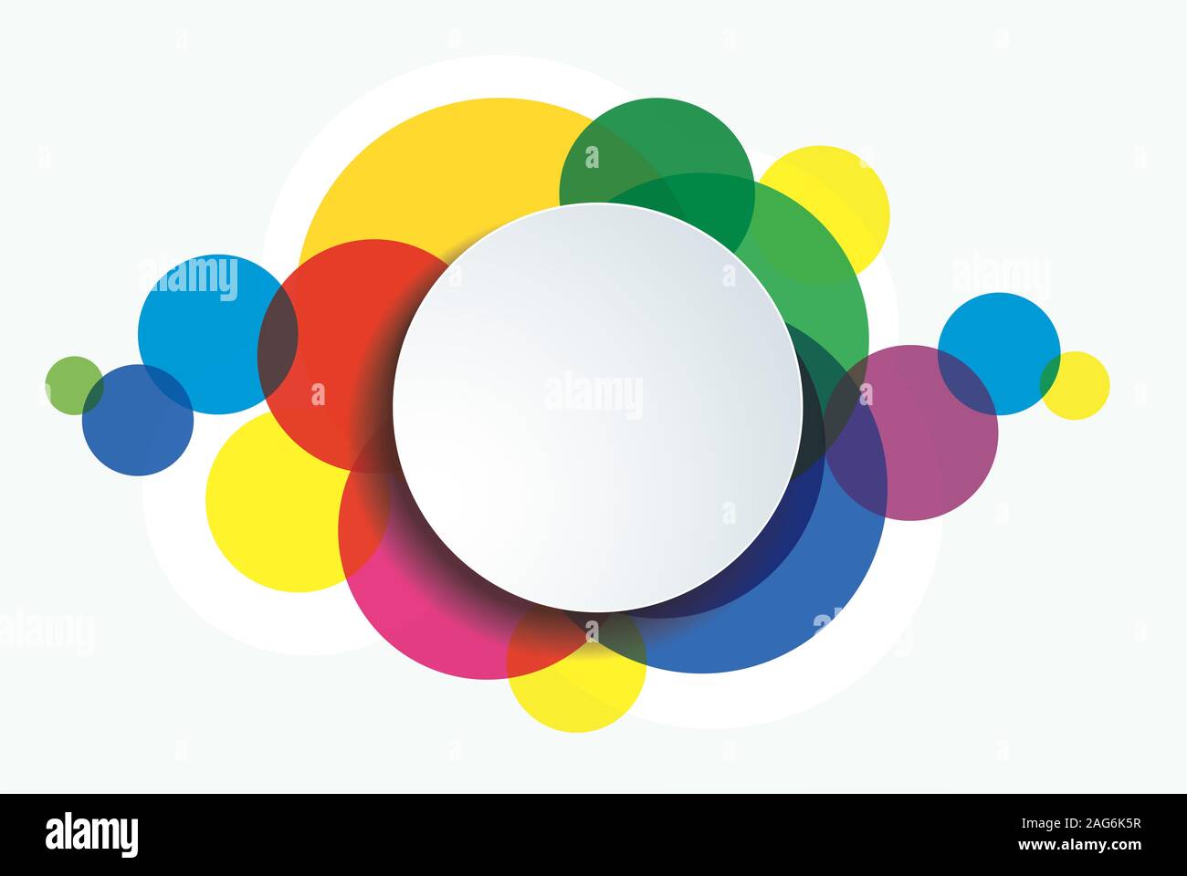 colorful circle template background Stock Photo - Alamy