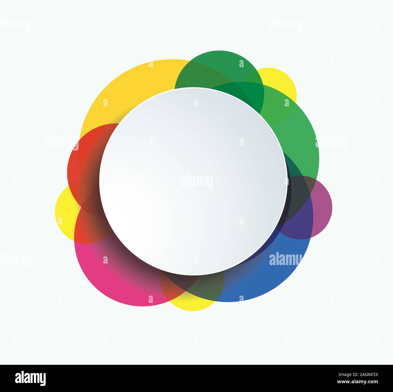colorful circle template background Stock Photo - Alamy