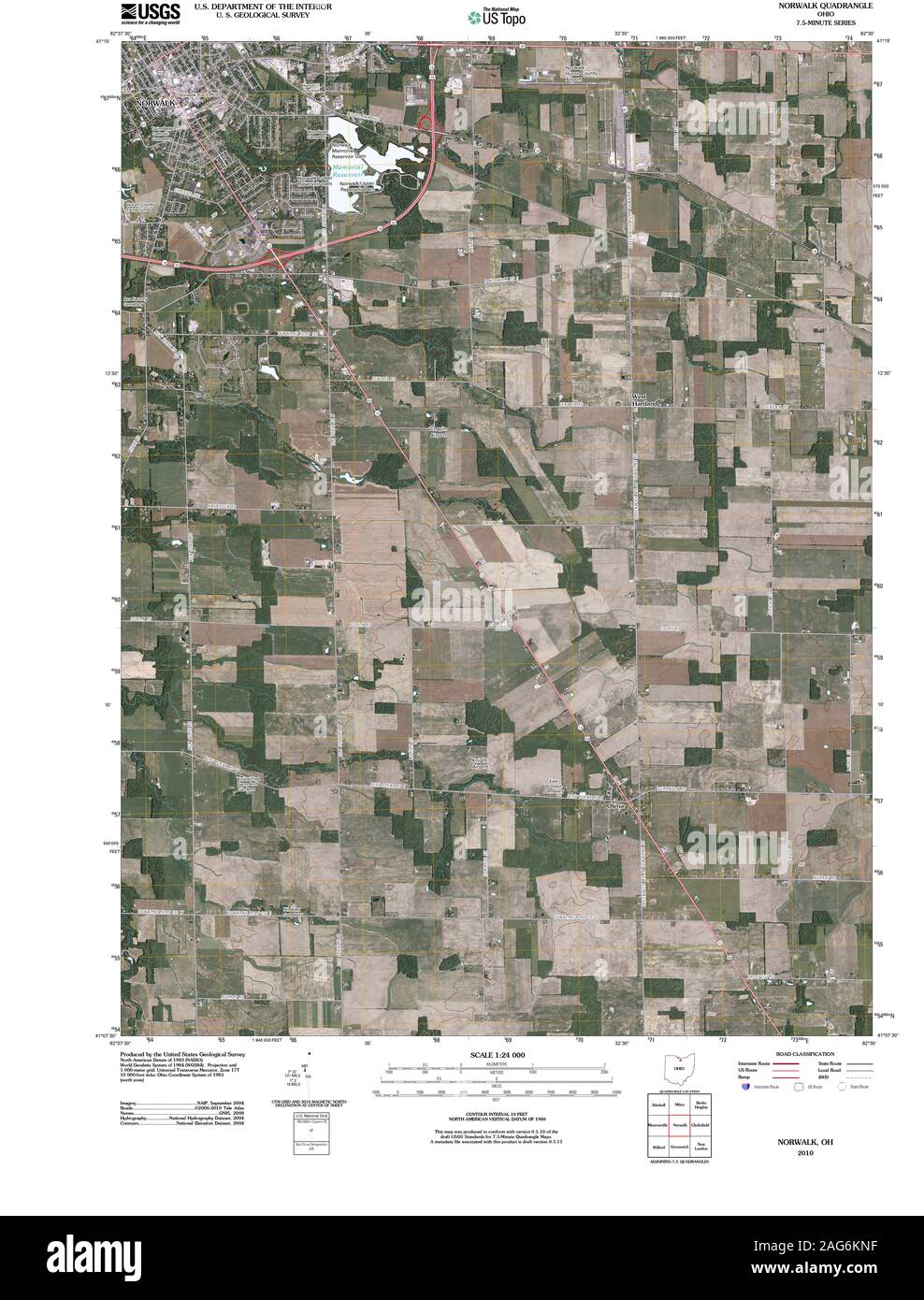 Map of norwalk Cut Out Stock Images & Pictures - Alamy