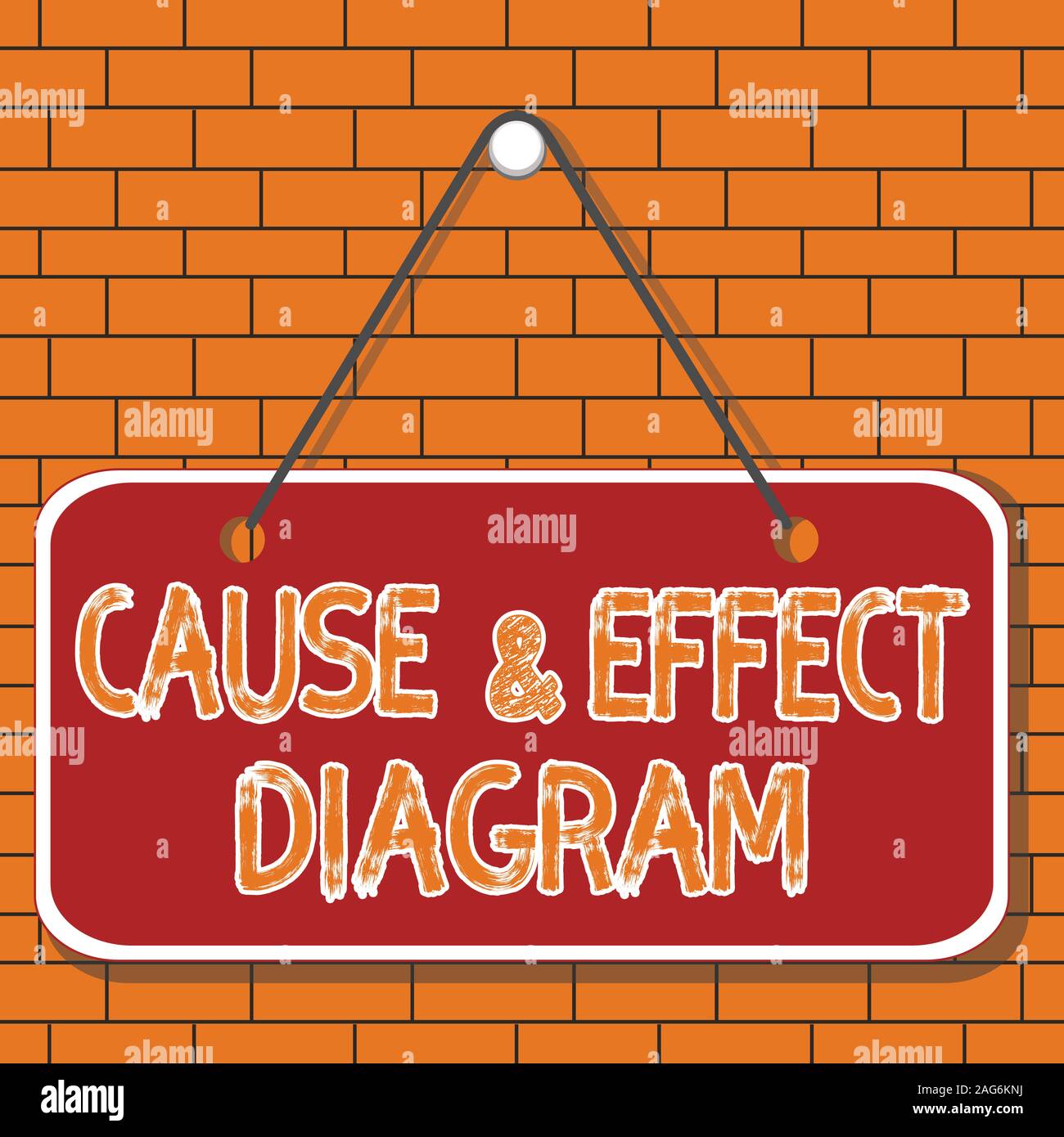 Text sign showing Cause and Effect Diagram. Business photo showcasing ...
