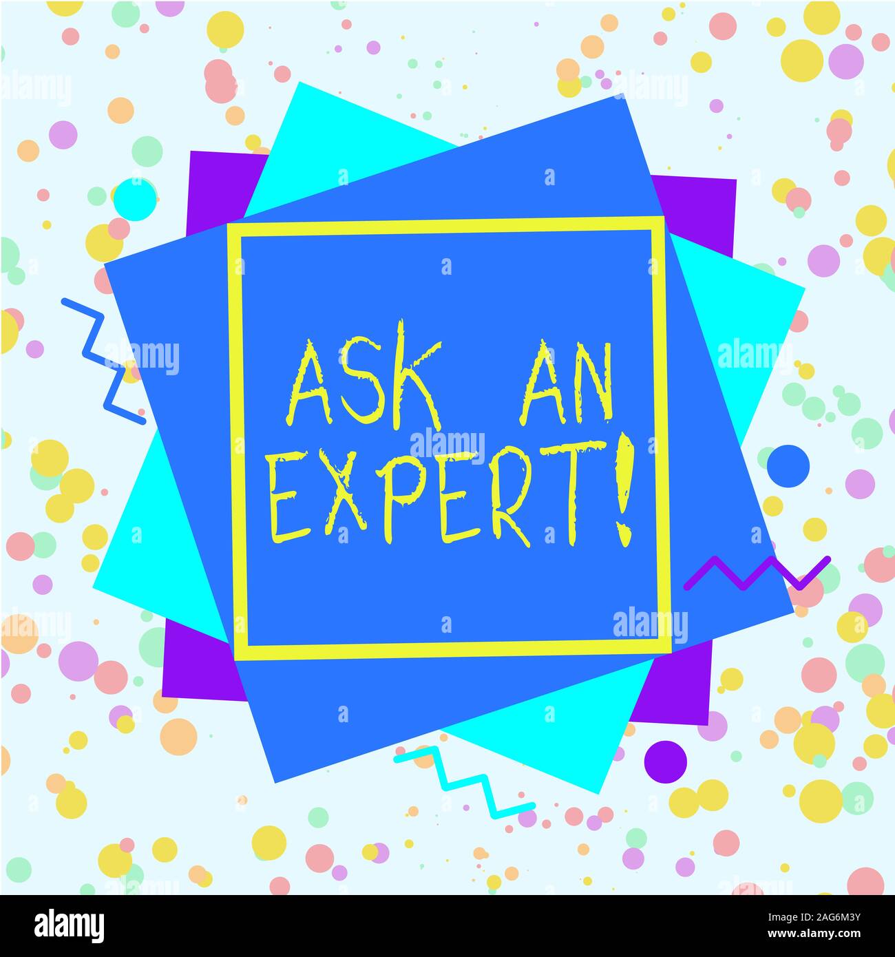 Word writing text Ask An Expert. Business photo showcasing confirmation ...