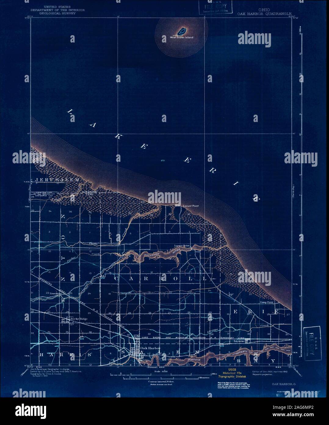 Oak harbor ohio map hi-res stock photography and images - Alamy