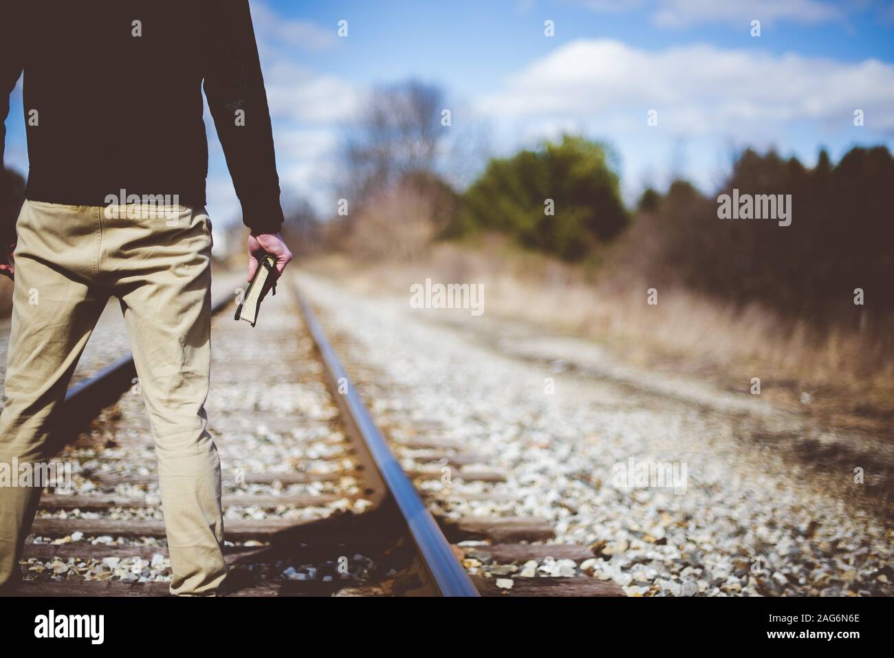 Priest holding bible train hi-res stock photography and images - Alamy