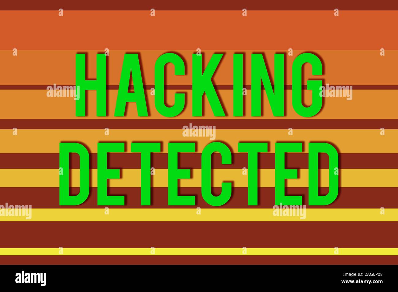 Handwriting text Hacking Detected. Conceptual photo identify the ...