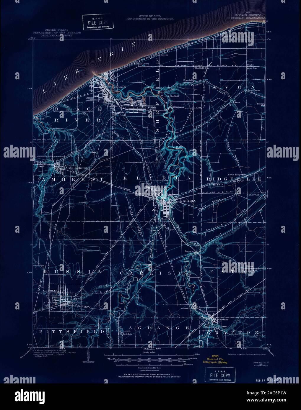 Oberlin ohio map hi-res stock photography and images - Alamy