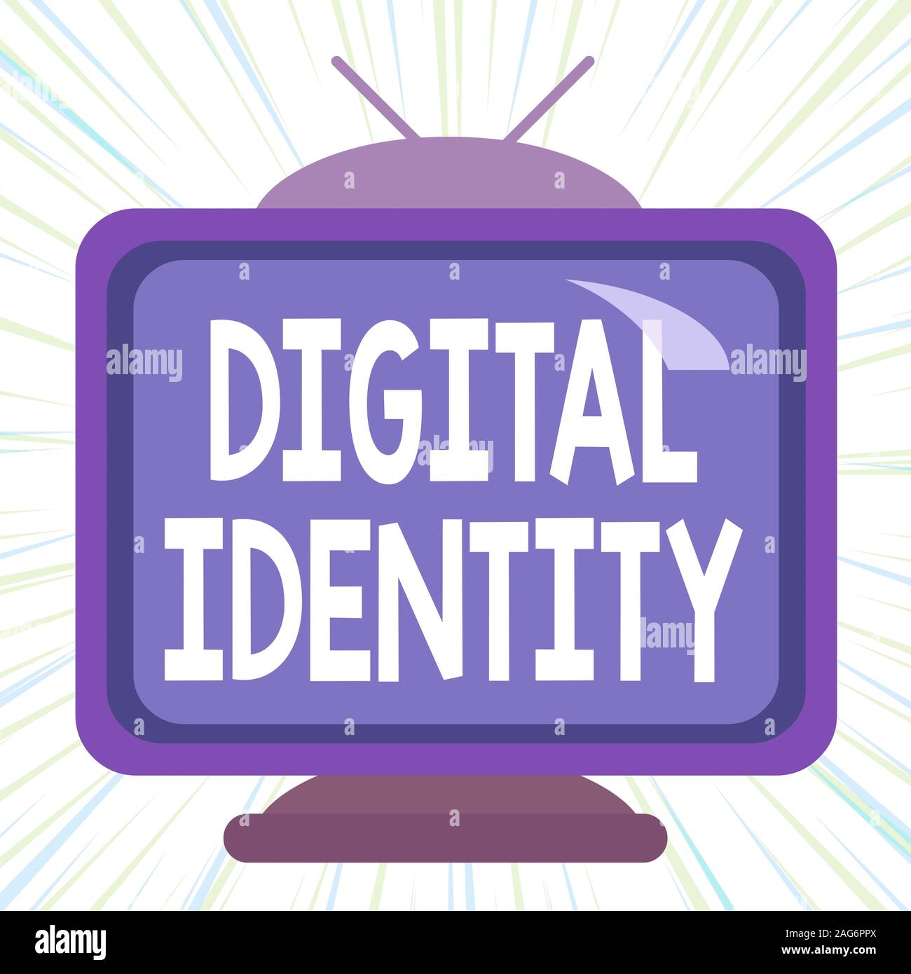 Conceptual hand writing showing Digital Identity. Concept meaning ...