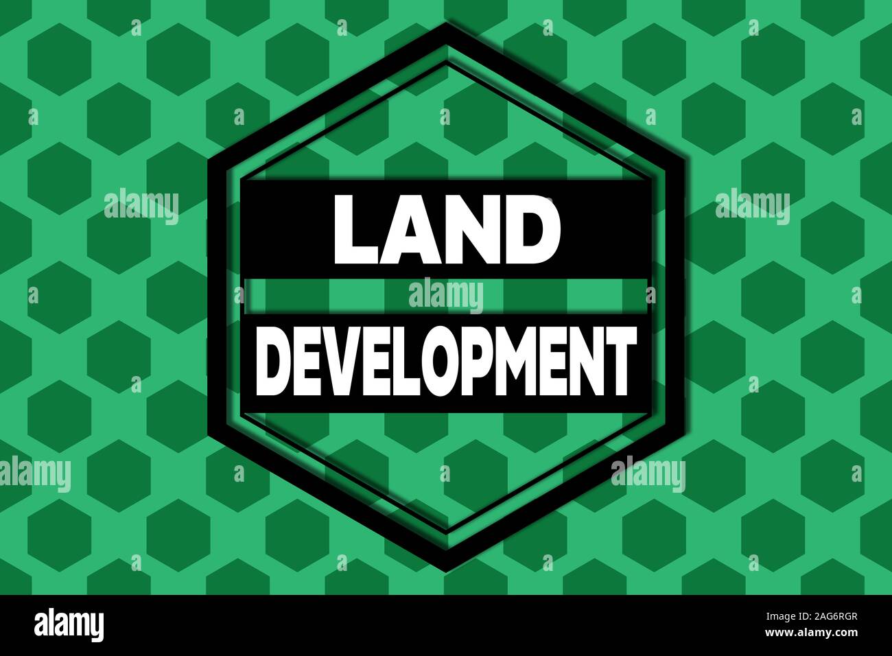 Handwriting text Land Development. Conceptual photo process of ...