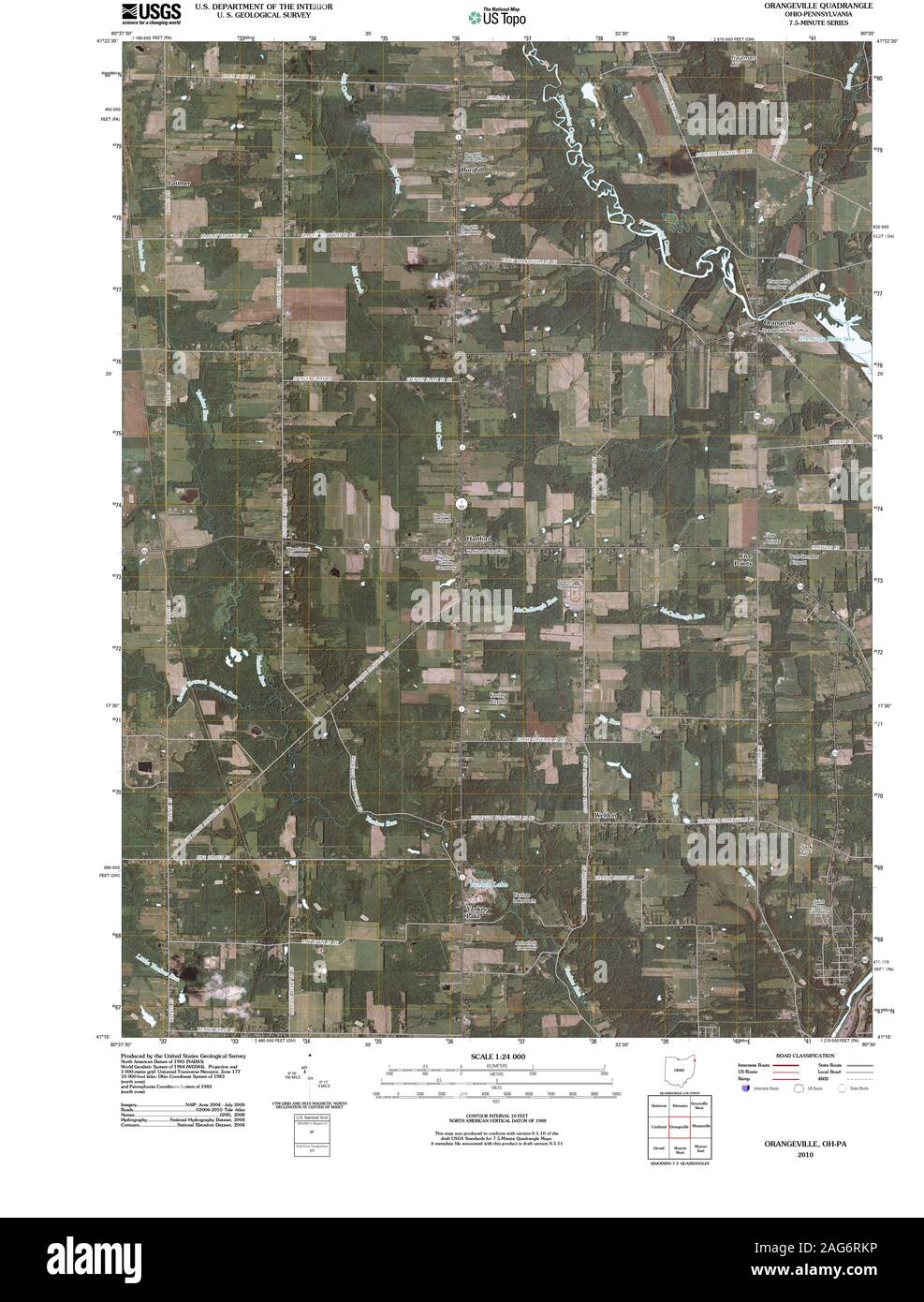 Map of orangeville hi-res stock photography and images - Alamy