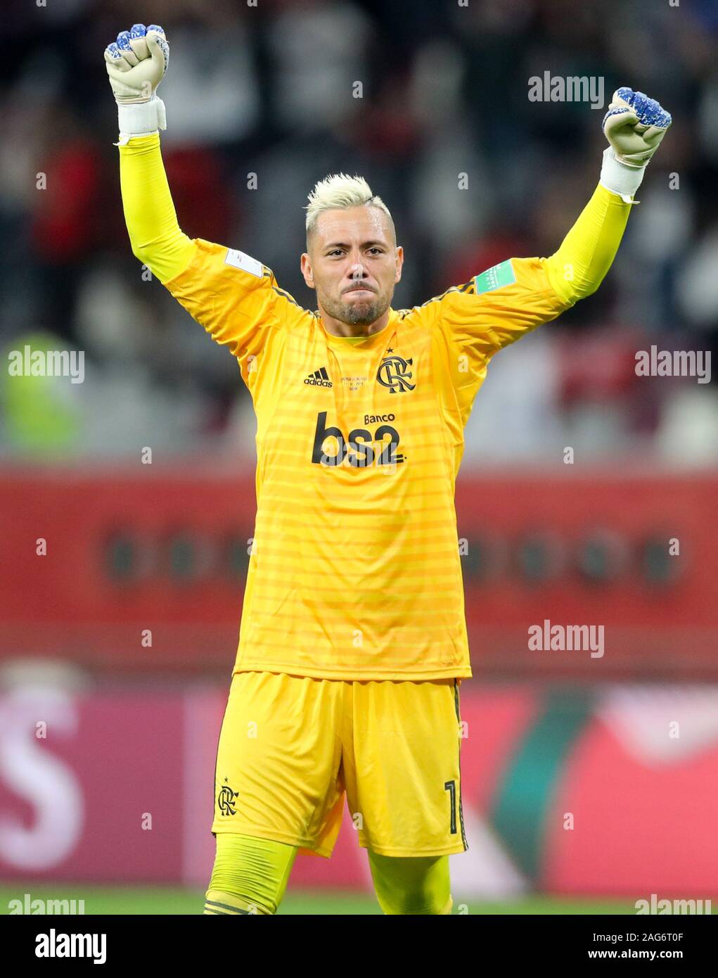 Doha, Qatar. 17th Dec, 2019. Diego Alves, goalkeeper of CR Flamengo ...