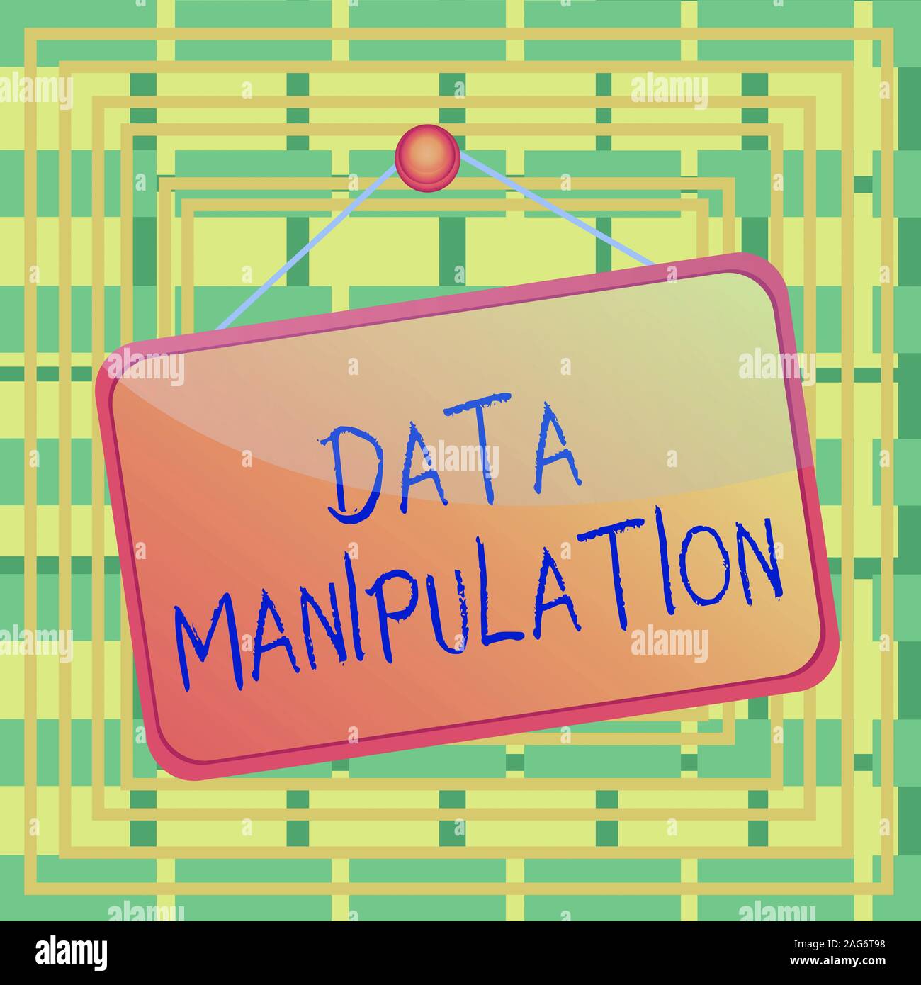 Text sign showing Data Manipulation. Business photo showcasing the ...