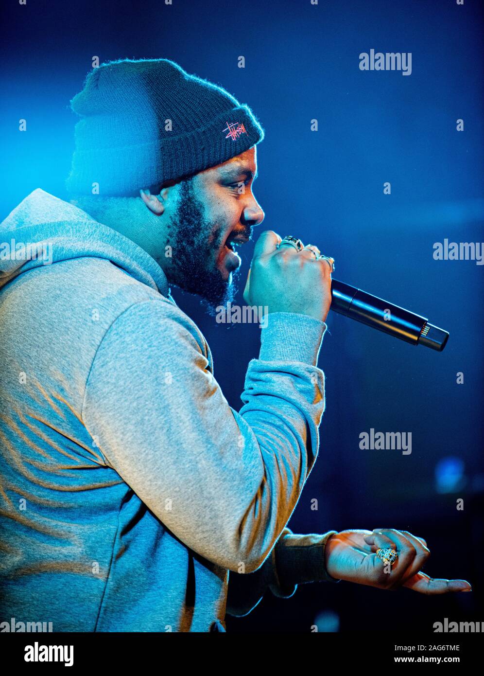 Copenhagen, Denmark. 17th Dec, 2019. The American rapper Grip performs ...