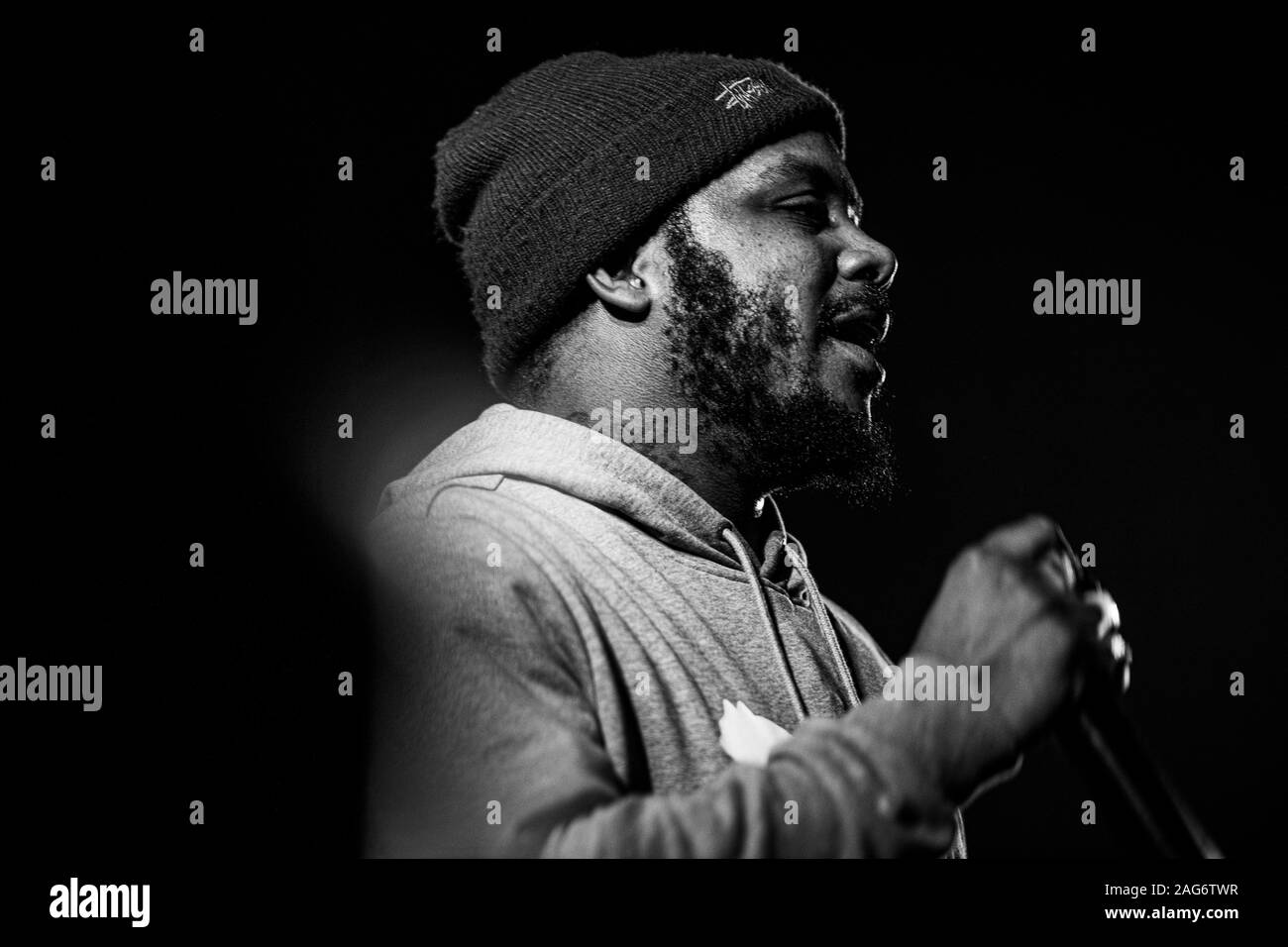 Copenhagen, Denmark. 17th Dec, 2019. The American rapper Grip performs ...