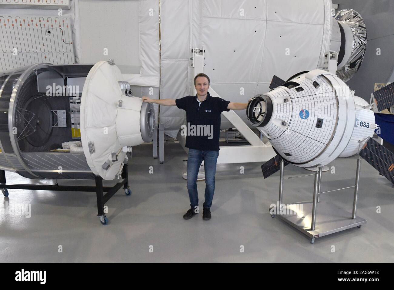 Cologne, Germany. 10th Dec, 2019. The astronaut Matthias Maurer stands ...