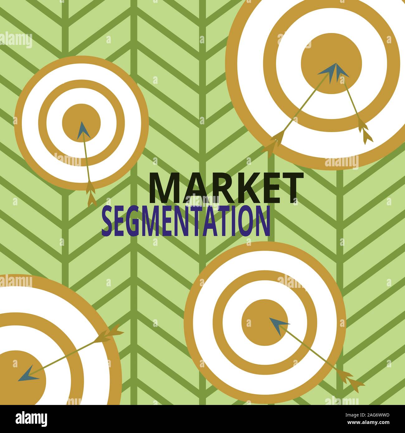 Handwriting text Market Segmentation. Conceptual photo dividing a ...