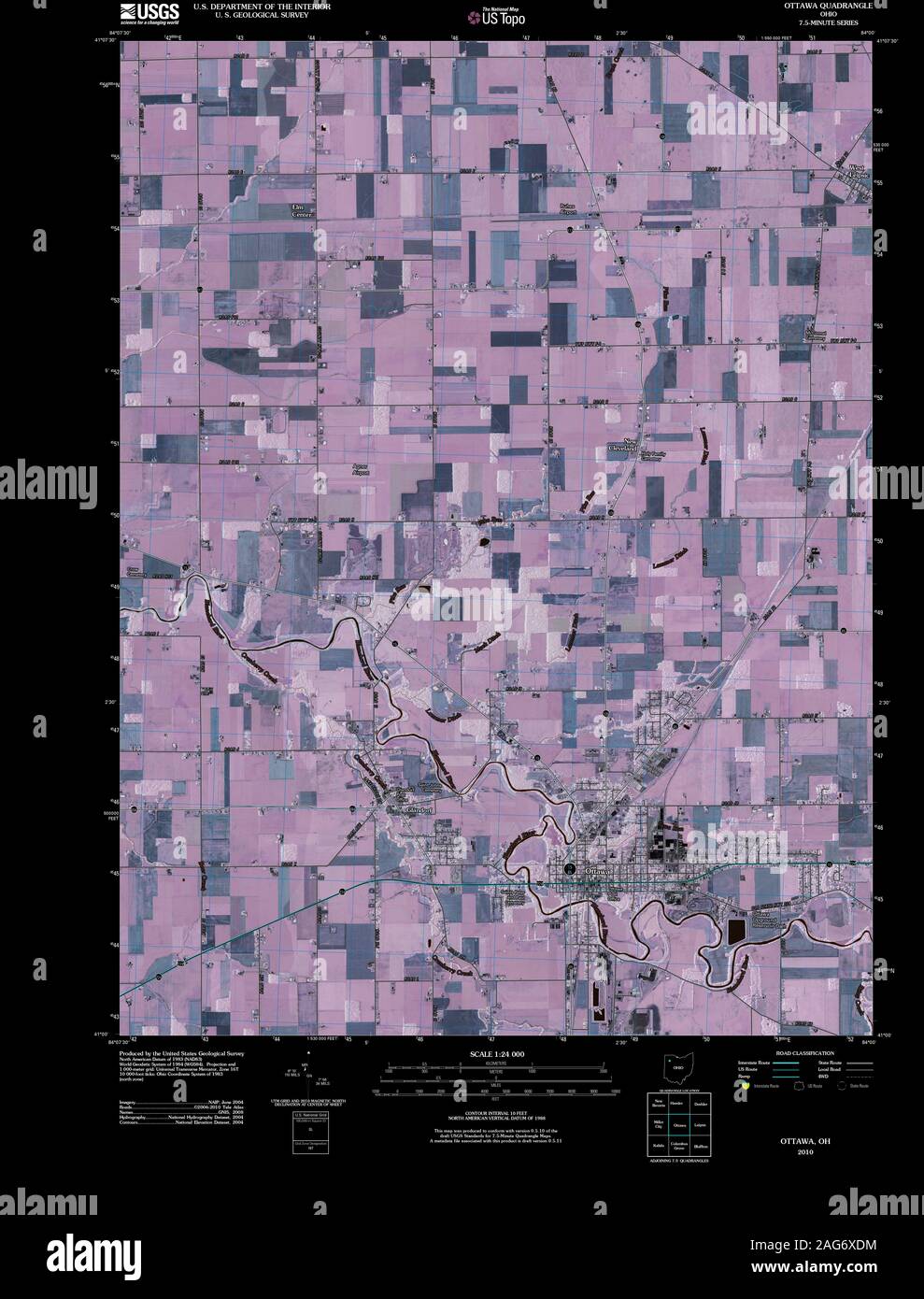 Ottawa ohio map hi-res stock photography and images - Alamy