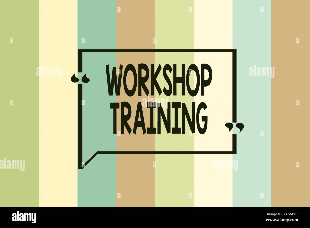 Writing note showing Workshop Training. Business concept for ...