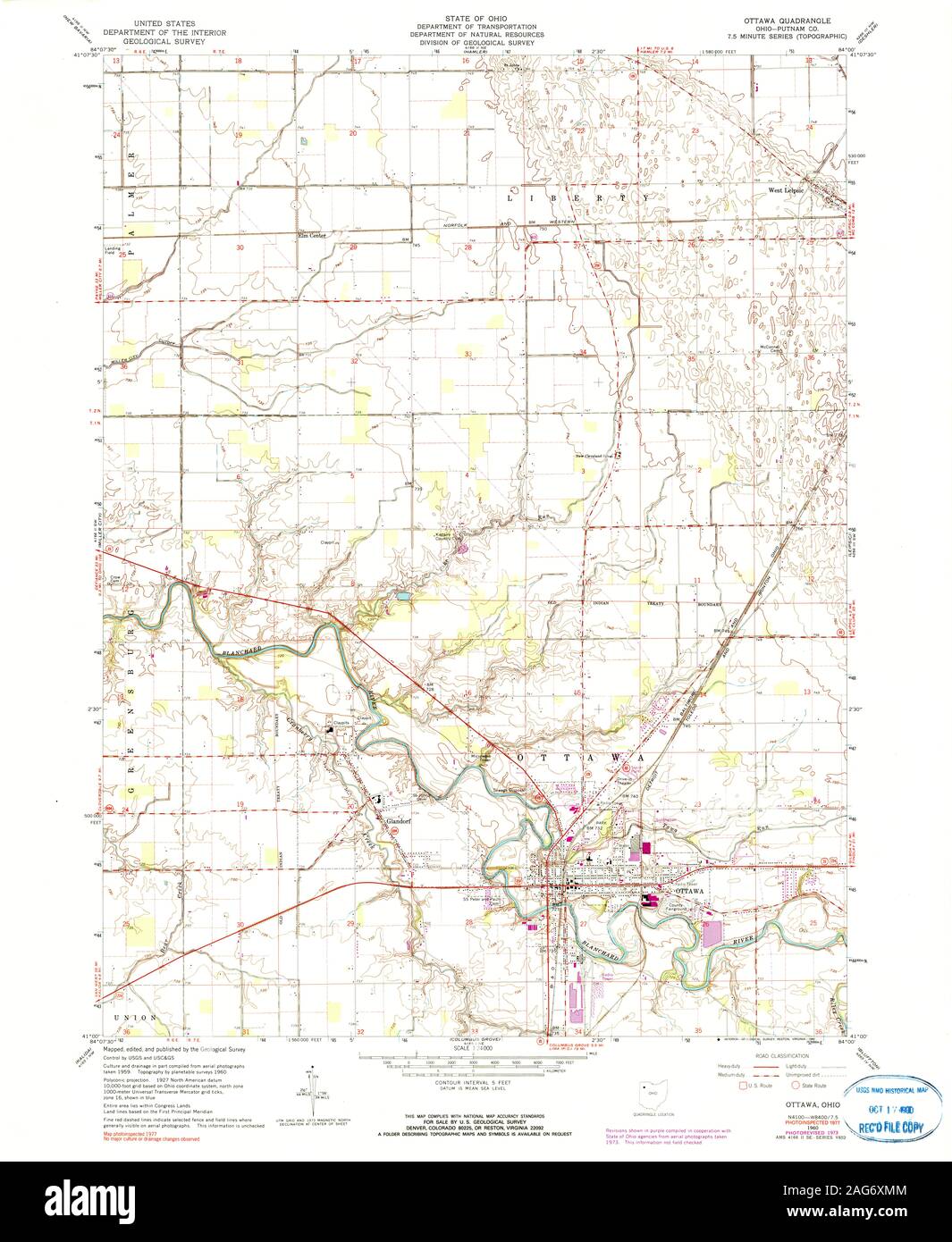 Ottawa ohio map hi-res stock photography and images - Alamy