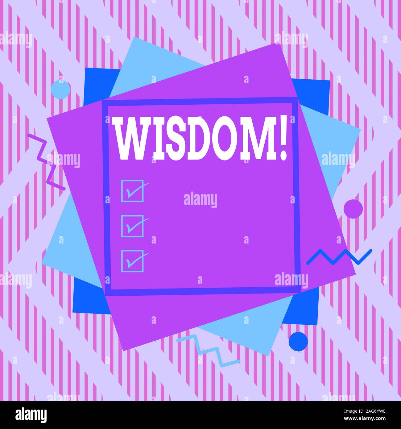 Word writing text Wisdom. Business photo showcasing quality having ...