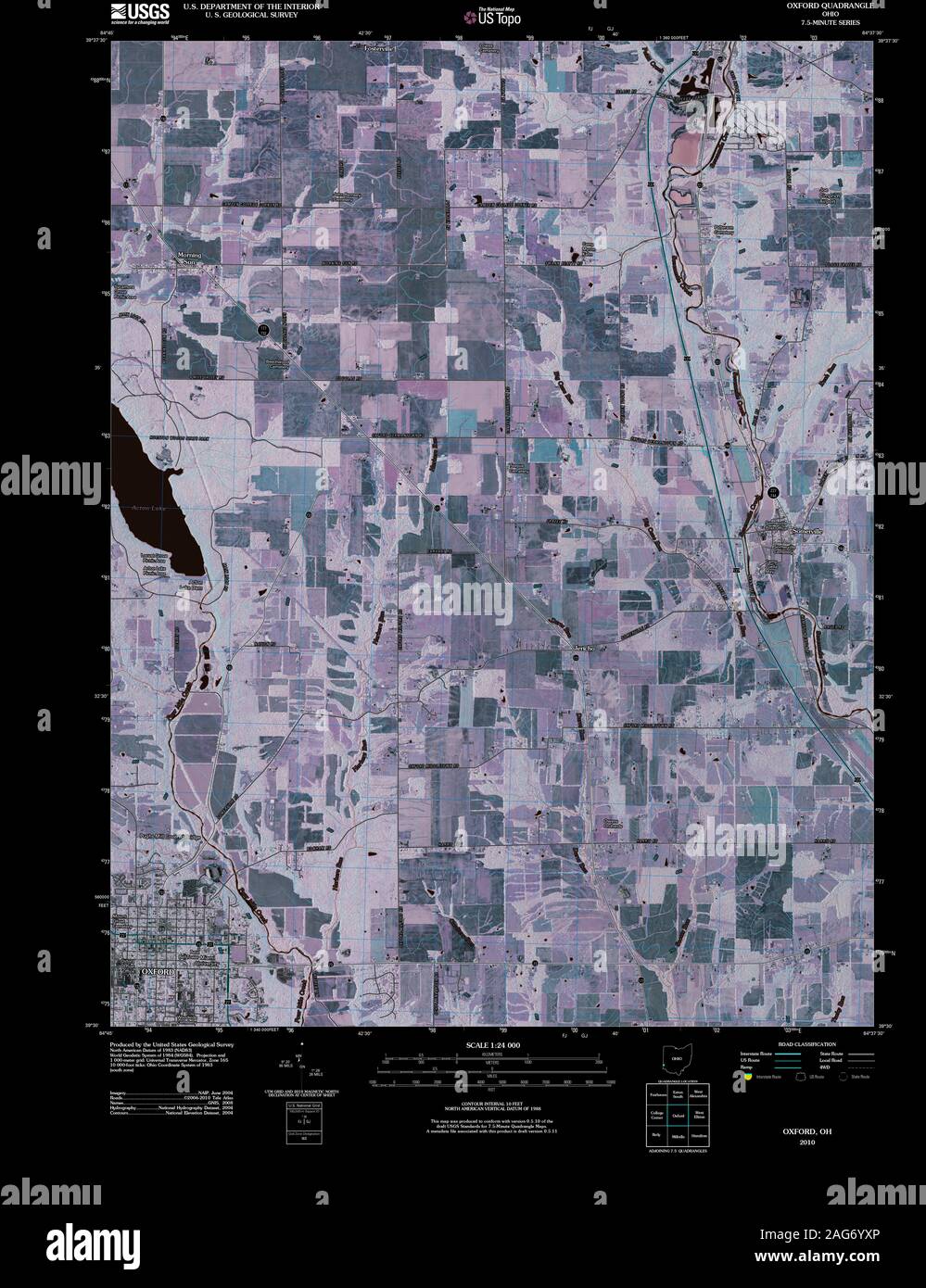 Oxford ohio map hi-res stock photography and images - Alamy