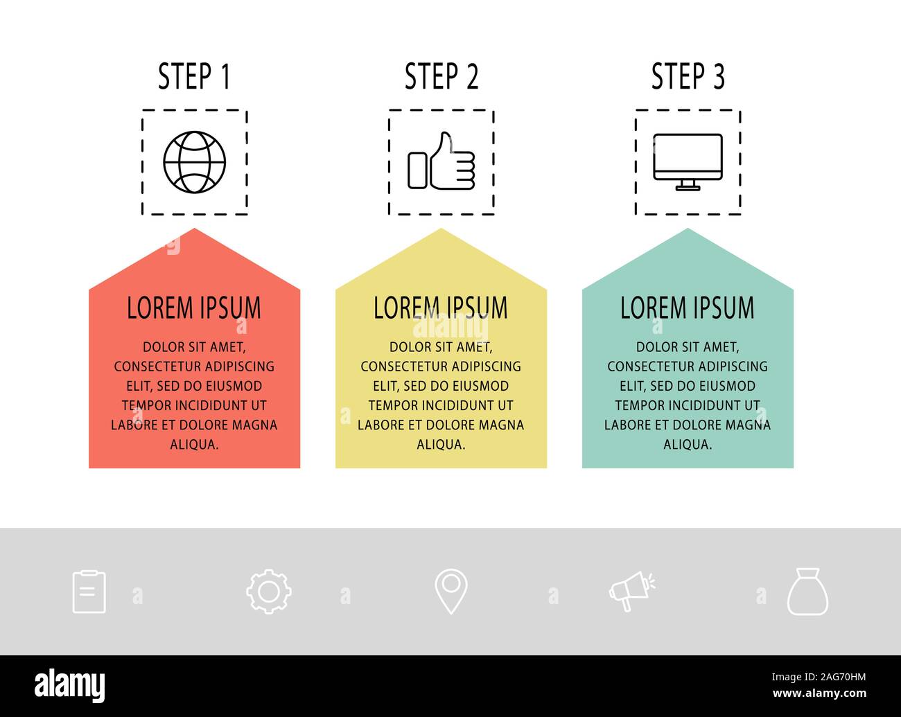 Three arrows Stock Vector Images - Alamy
