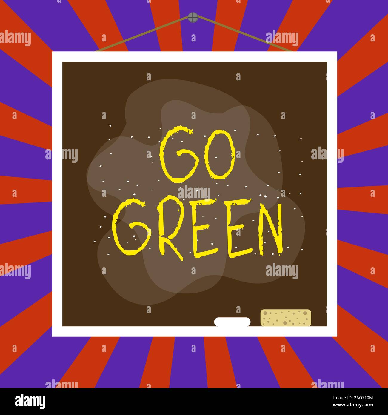 Handwriting text writing Go Green. Conceptual photo making more ...