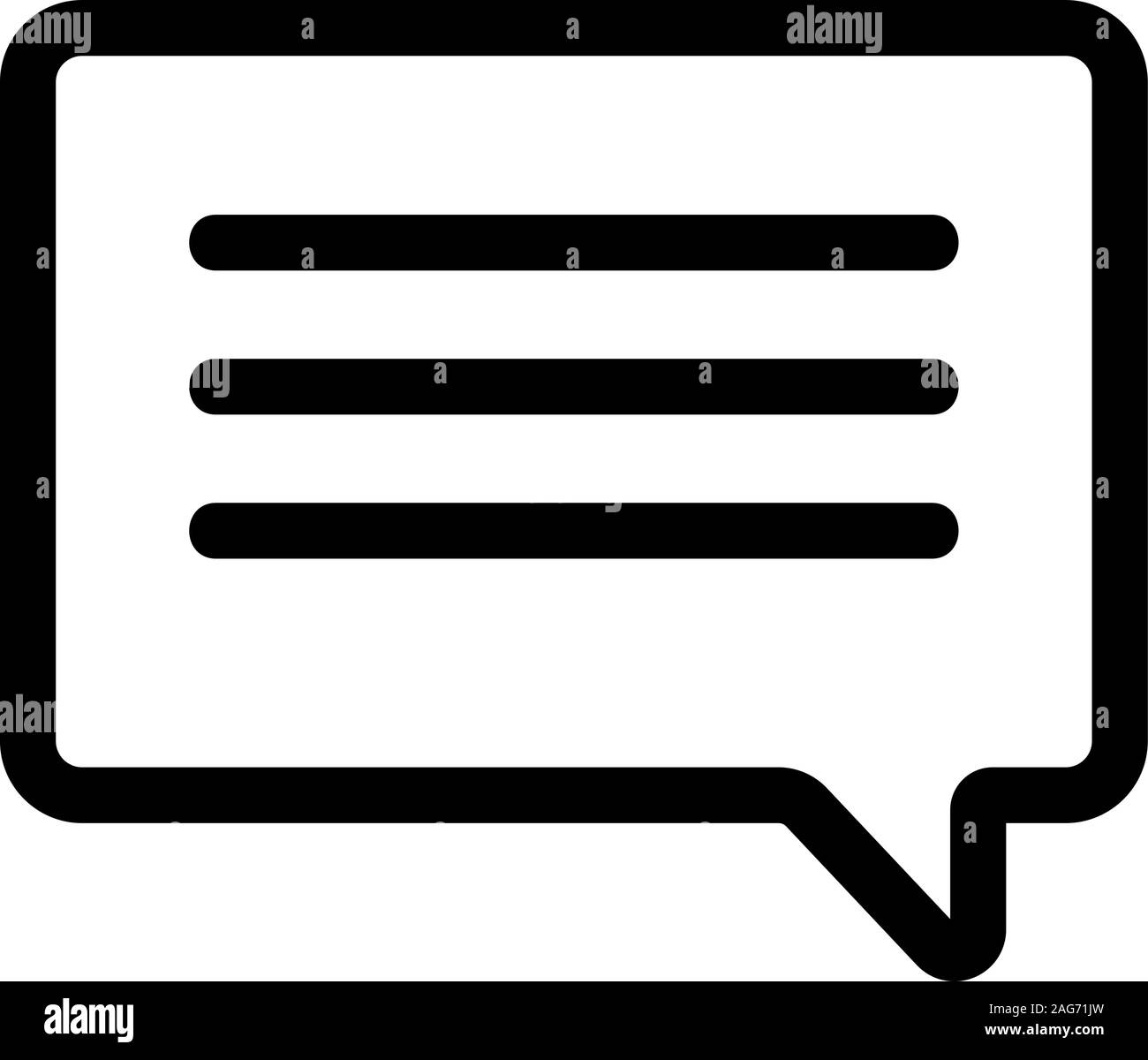 message with the test icon vector. Isolated contour symbol illustration ...
