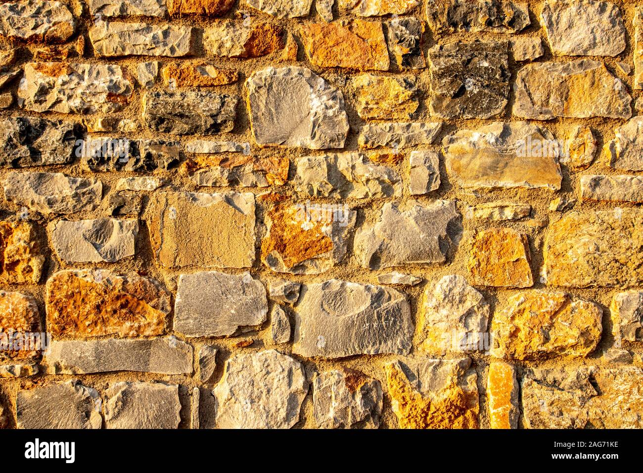 Background of ancient stone wall. Texture of old brick Stock Photo - Alamy