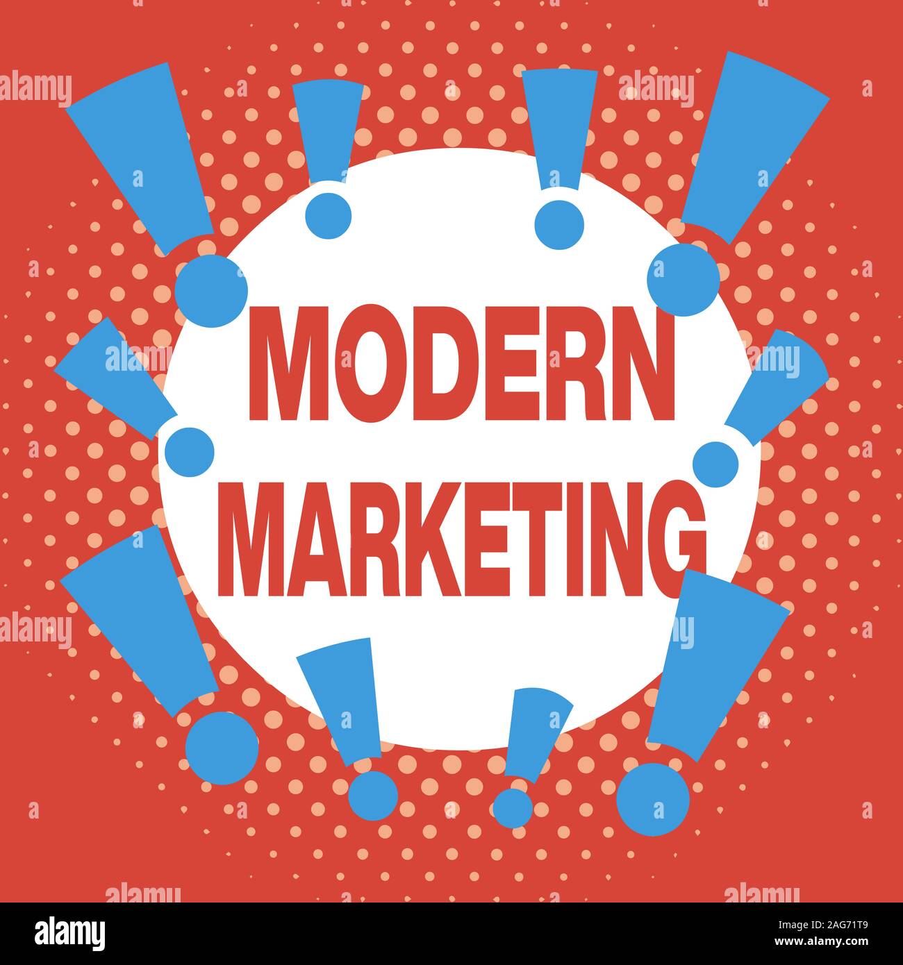 Writing note showing Modern Marketing. Business concept for methodology ...