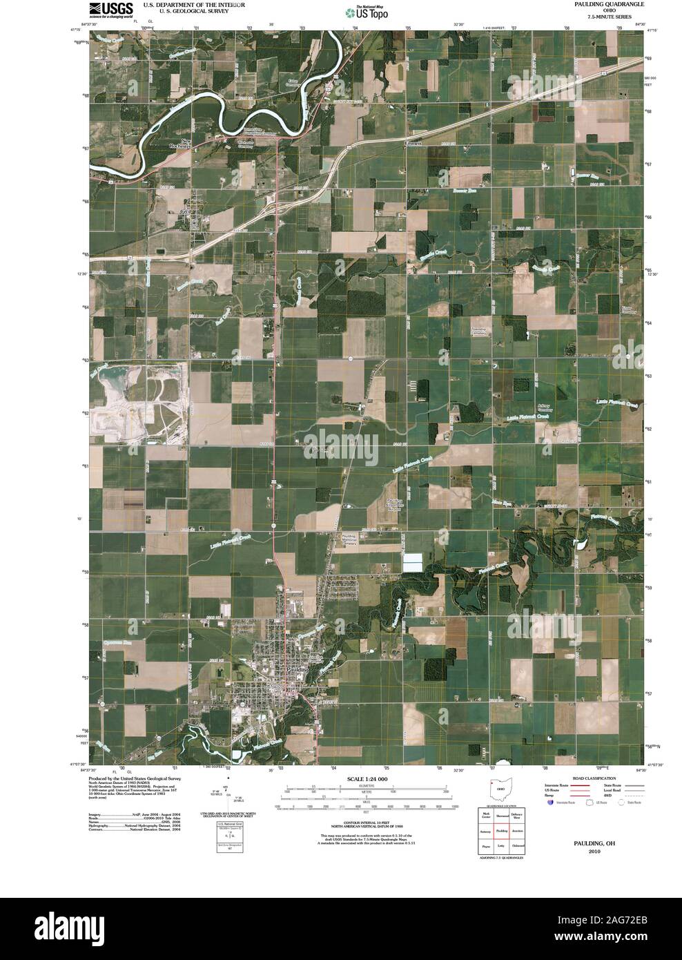 Paulding ohio map hi-res stock photography and images - Alamy