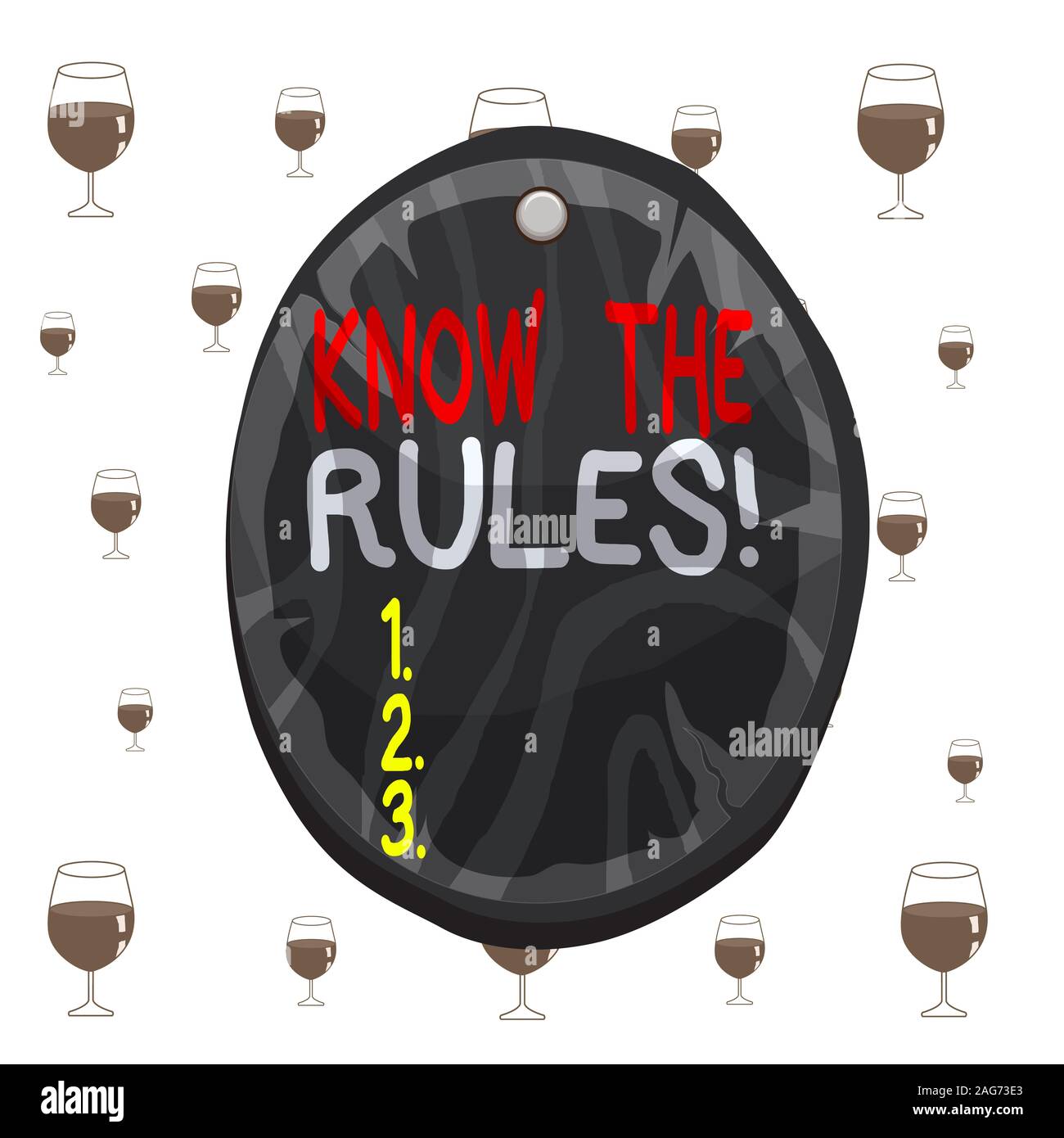 Text sign showing Know The Rules. Business photo text set explicit or ...