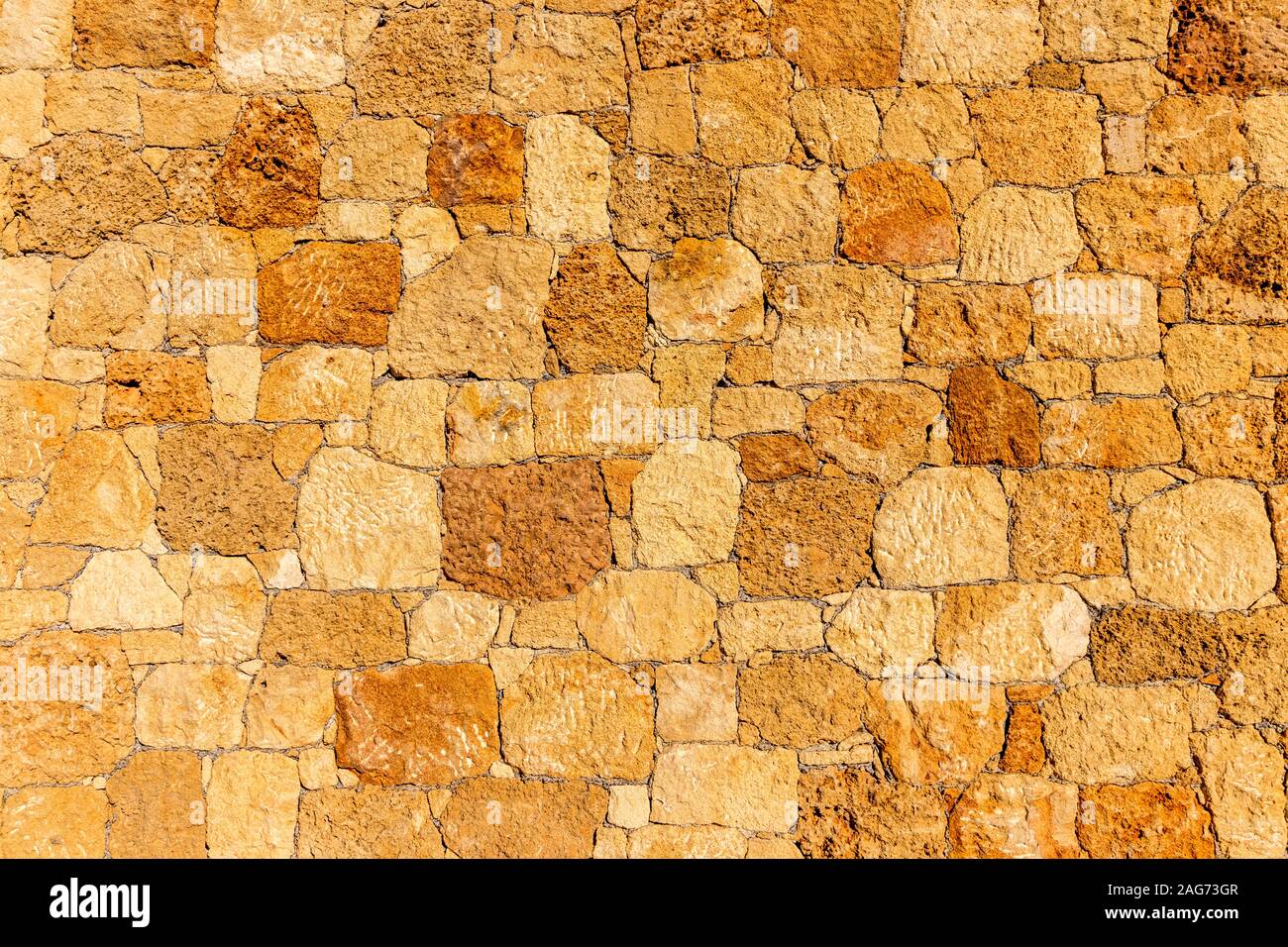 Background of ancient stone wall. Texture of old brick Stock Photo - Alamy