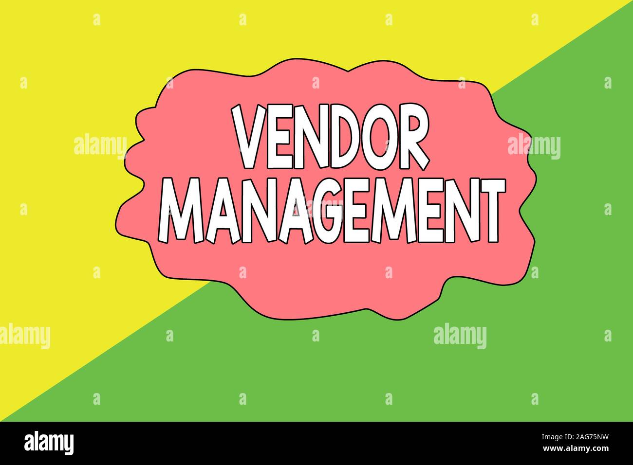 Conceptual hand writing showing Vendor Management. Concept meaning ...