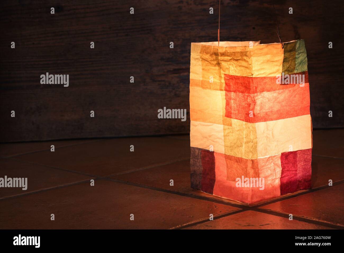 Handmade paper lantern Stock Photo - Alamy
