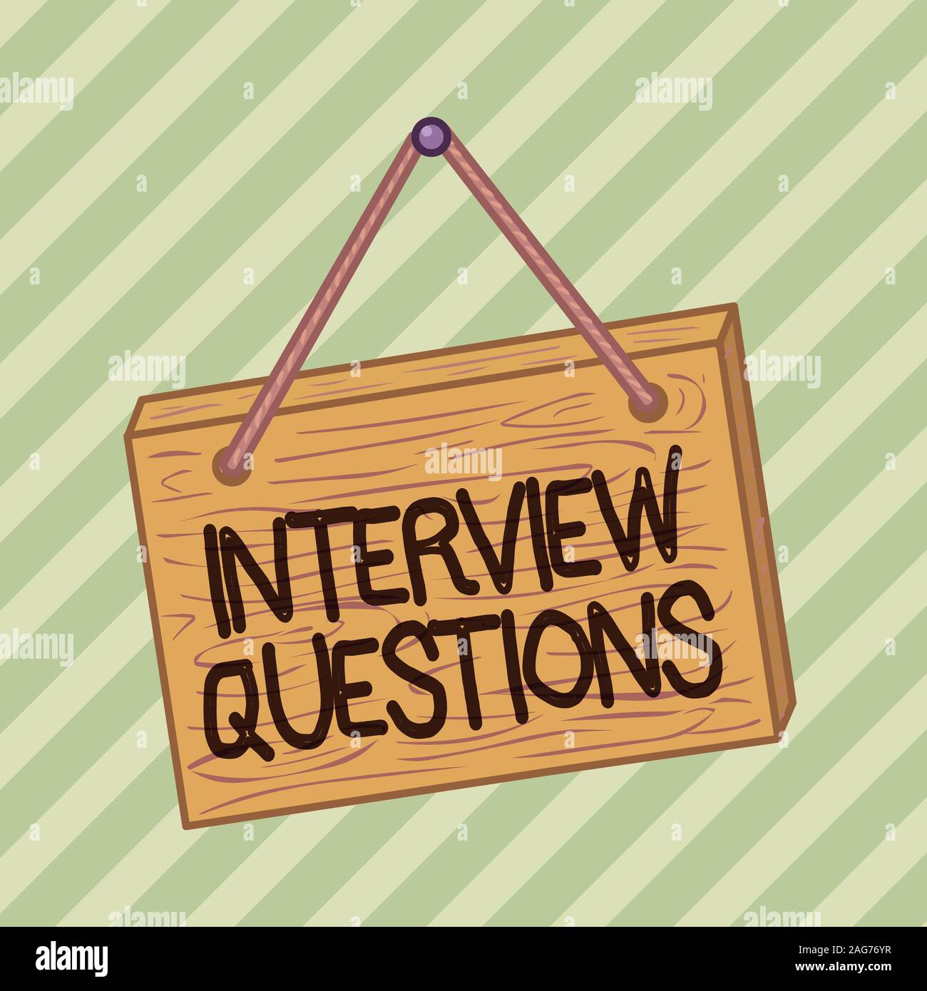 Text sign showing Interview Questions. Business photo text Typical ...