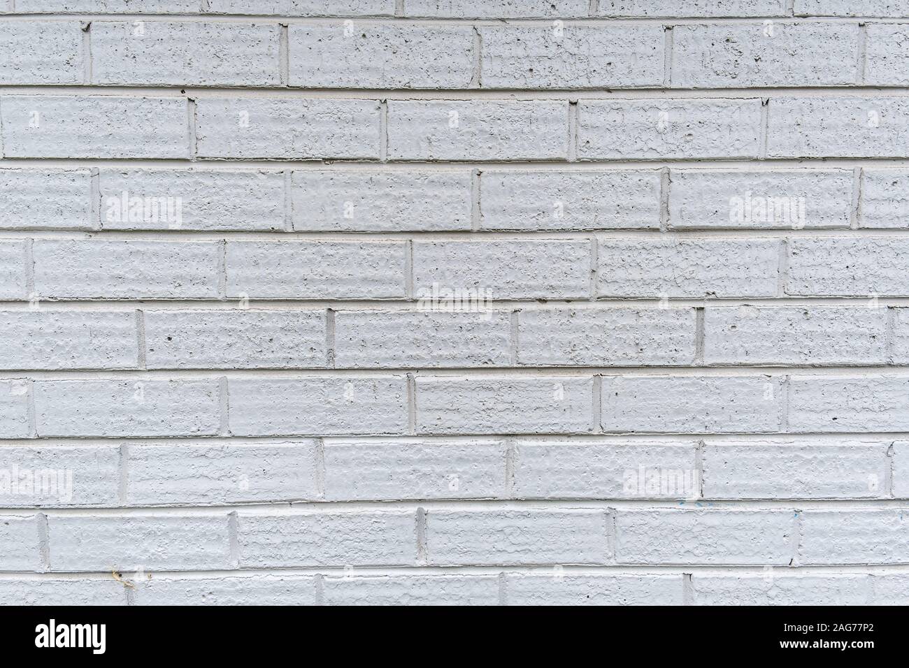 Slim modern brick wall painted in white background texture Stock Photo ...