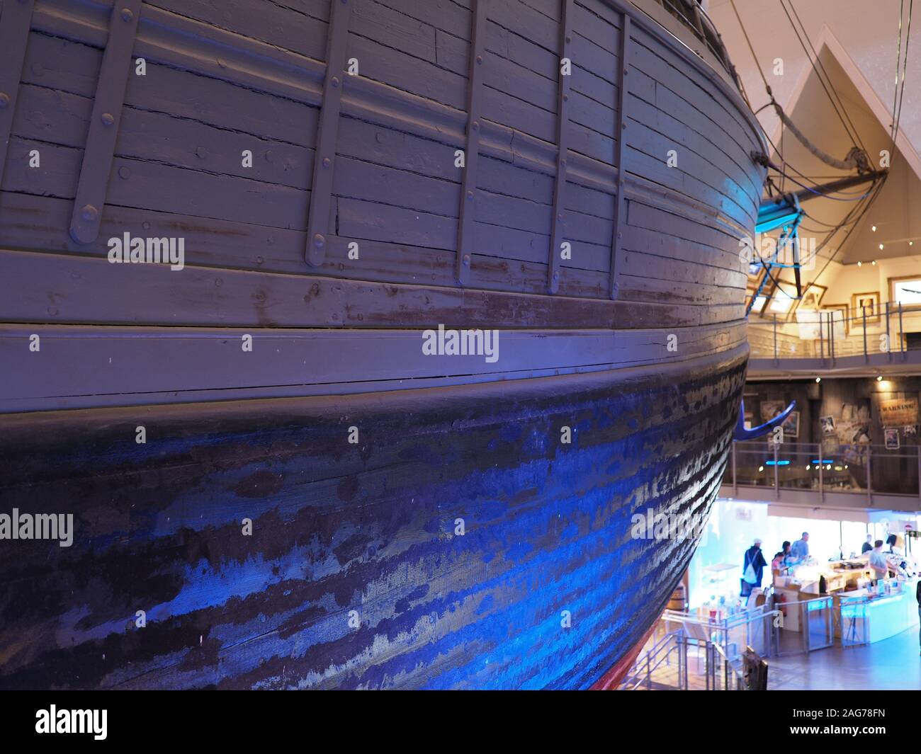 Vintage wooden sailing ship inside hi-res stock photography and images ...