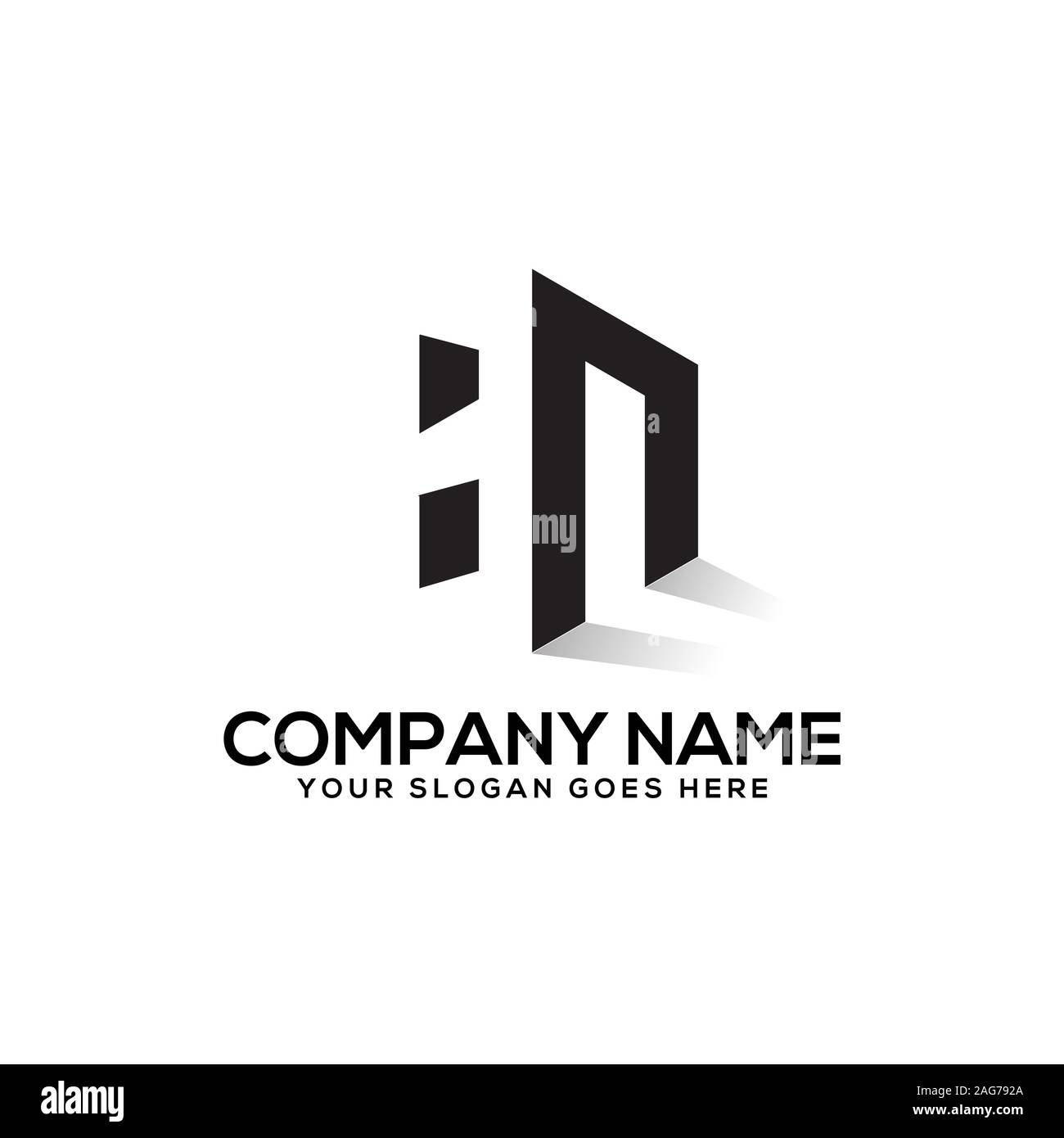 H logo designs,H letter with negative space logo vector Stock Vector ...