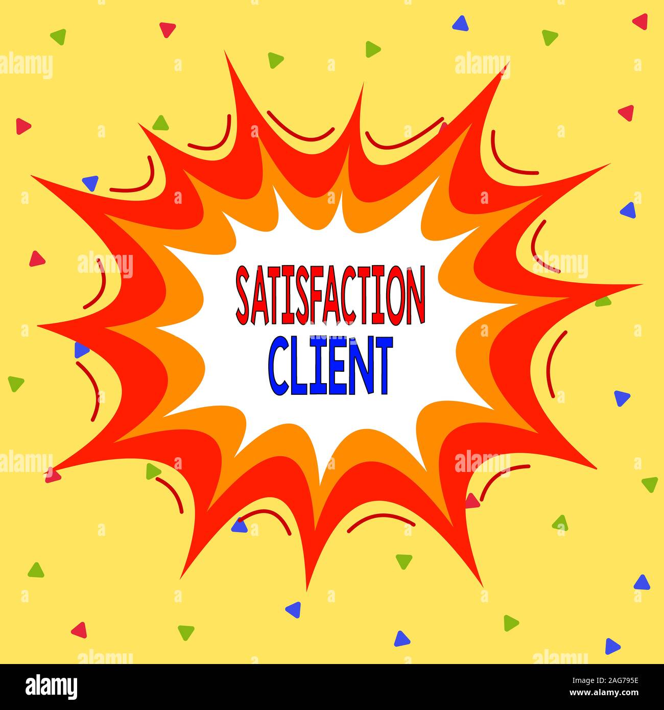Writing note showing Satisfaction Client. Business concept for benefits ...