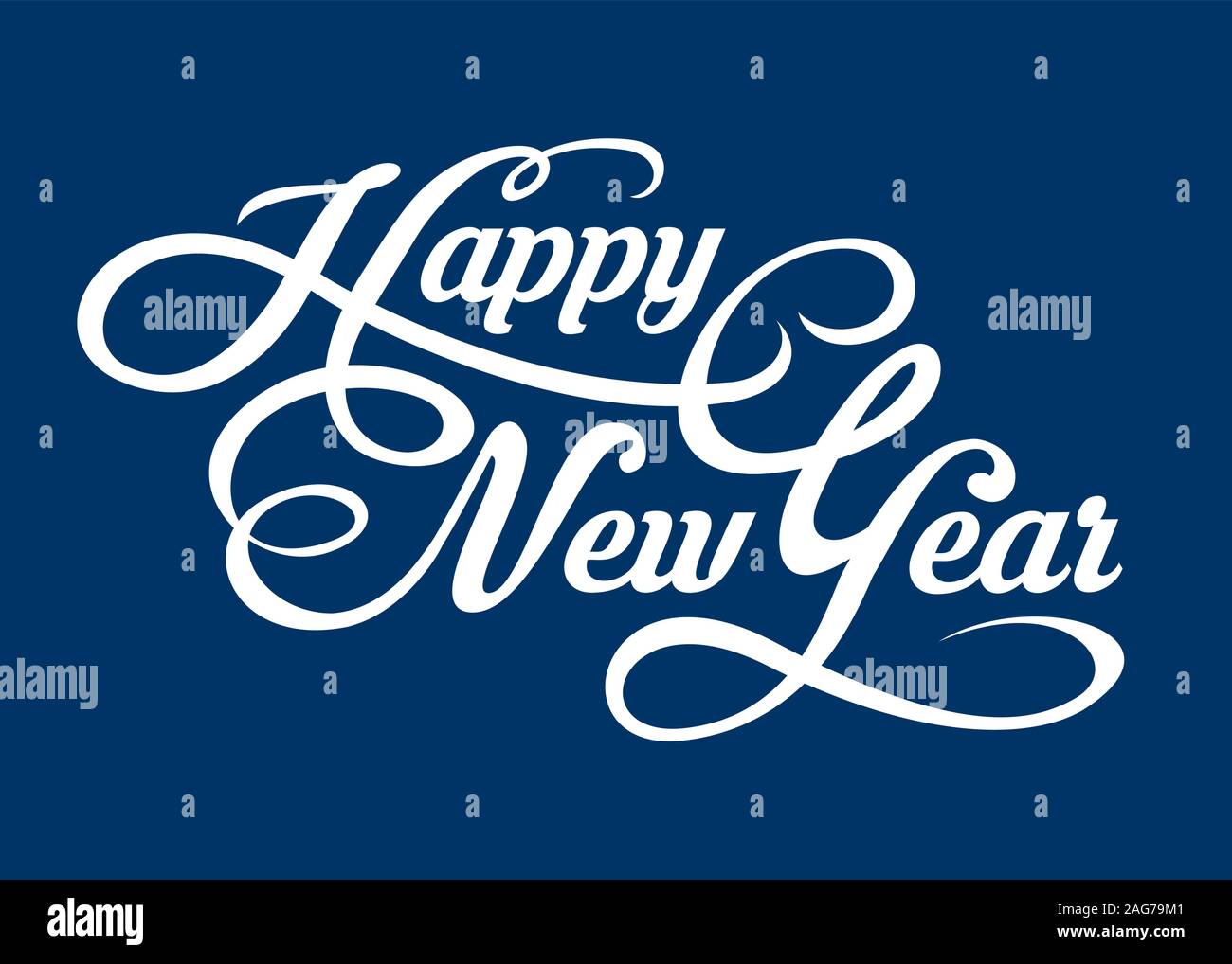 Happy New Year text Stock Vector Image & Art - Alamy