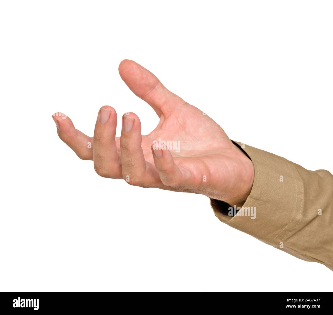 Hand isolated on white background Stock Photo - Alamy