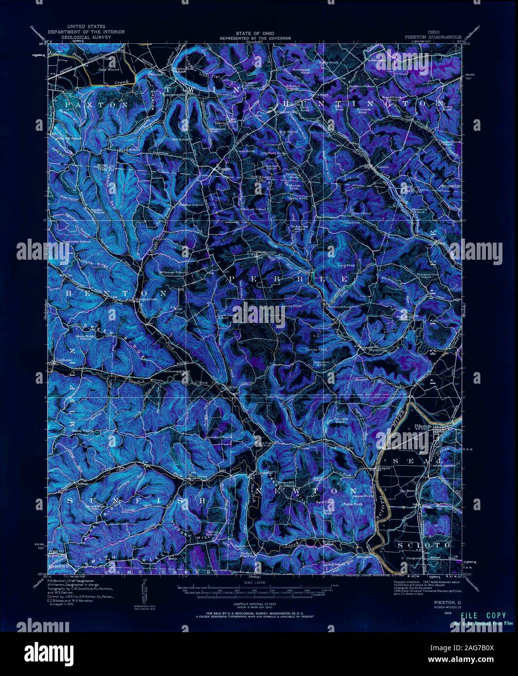 Map of piketon hi-res stock photography and images - Alamy