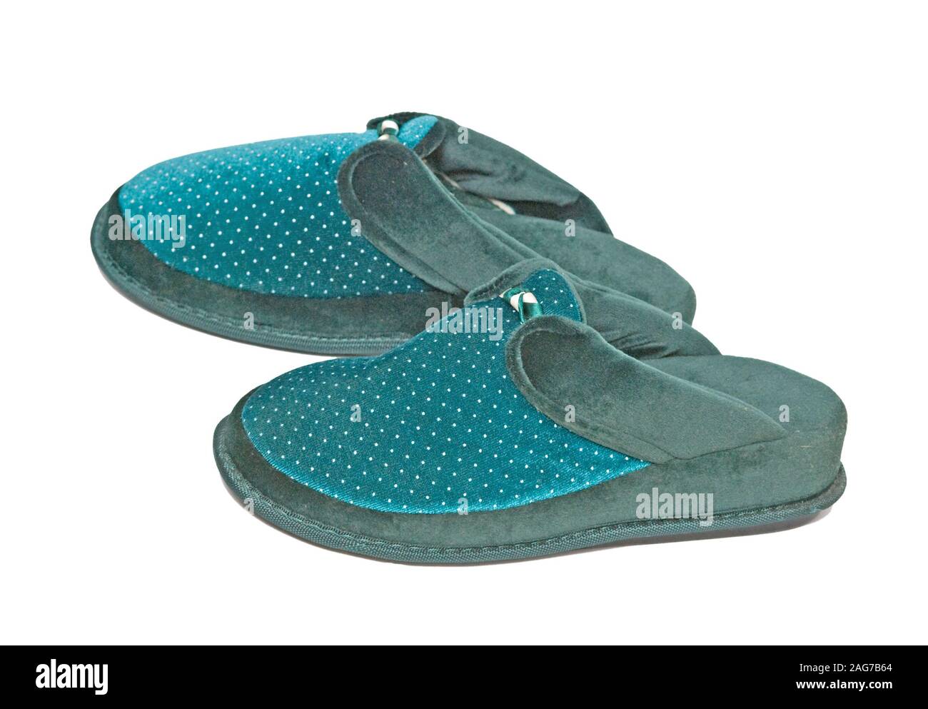 Slippers isolated on white background Stock Photo - Alamy