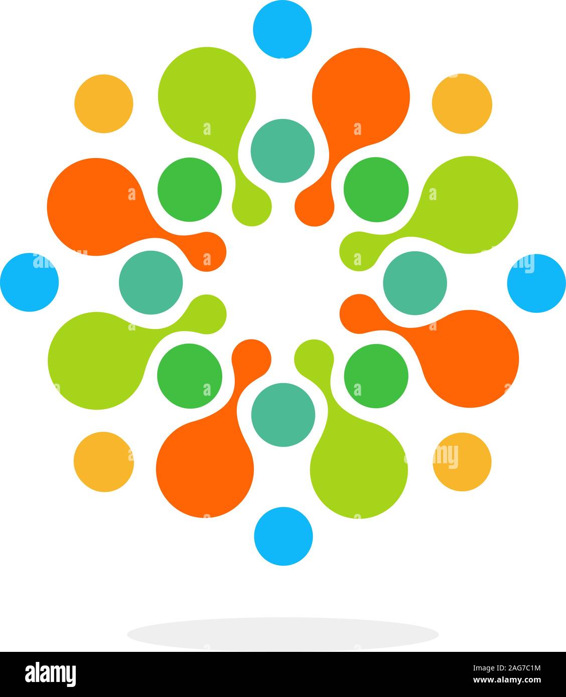 Abstract chem symbol. Abstract medical logo. Water logotype. Bio ...