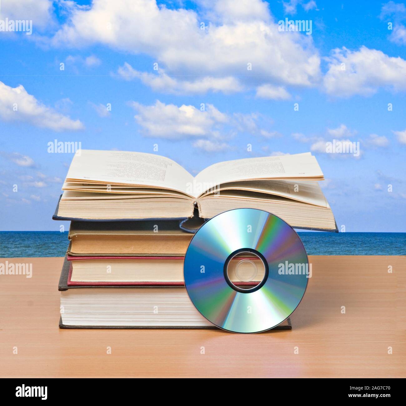 Books and dvd Stock Photo - Alamy