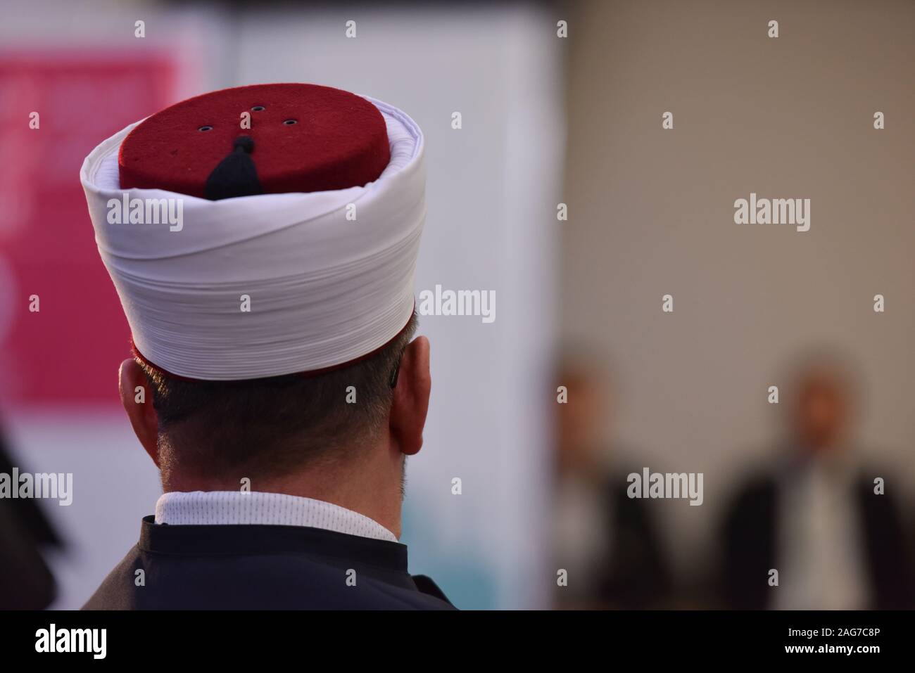 Islamic conference, imam, muslim's leaders at the islamic and arabic ...