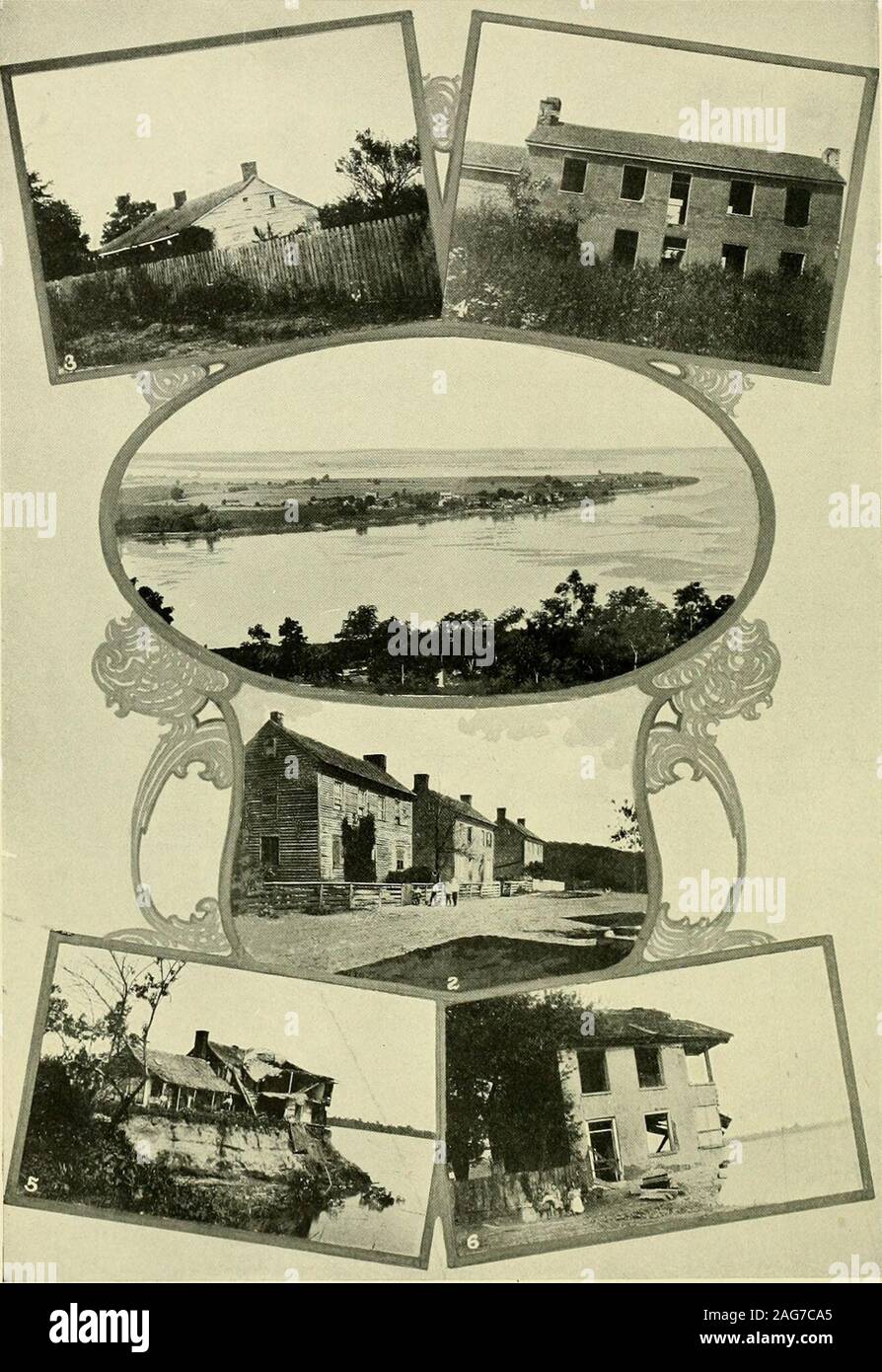 . Historical encyclopedia of Illinois. 1.—Old Kaskaskia from Garrison ...